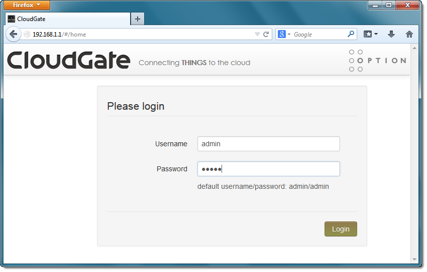 安装用于 Option CloudGate 的资产网关